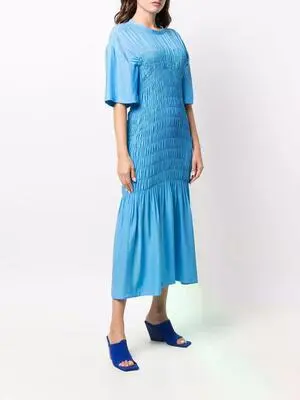 Stella McCartney Elasticated Panelled Dress - Blue