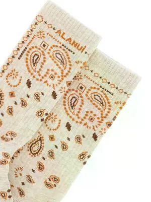 Alanui Paisley-jacquard Socks