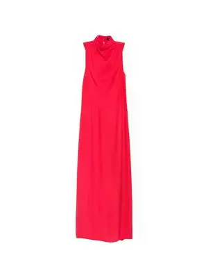 Bcbgmaxazria Cut-out High-neck Maxi Dress