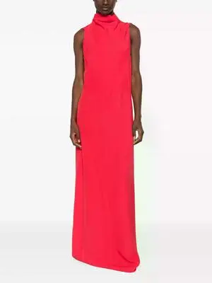 Bcbgmaxazria Cut-out High-neck Maxi Dress