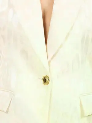 Roberto Cavalli Leopard-jacquard Single-breasted Blazer