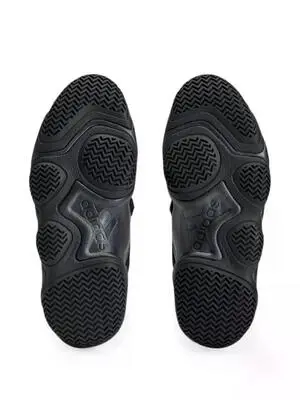 Y3 Megaball Sculptural Leather Sneakers - Silver