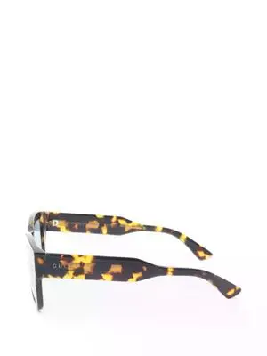 Gucci 2020s Tortoiseshell-effect Square-frame Sunglasses
