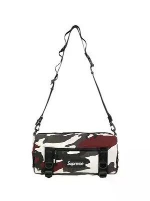 Supreme Camouflage-print Ripstop-texture Messenger Bag - Red