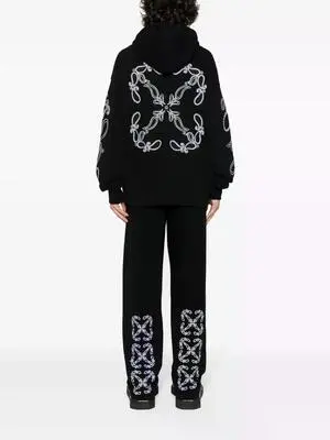 Off-White Bandana Arrows Embroidered Hoodie