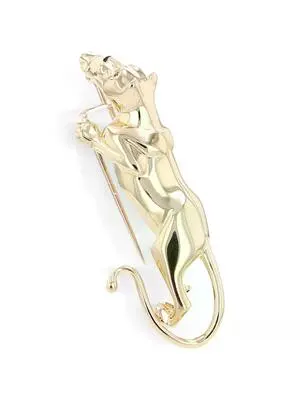 Cartier 1991 Panthère Emerald And Onyx Brooch