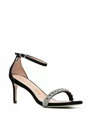 STUART WEITZMAN Nudist Curve Sandals - Black