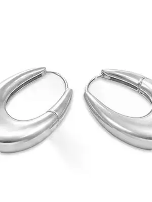 YOJ Midi Eclipse Hoop Earrings