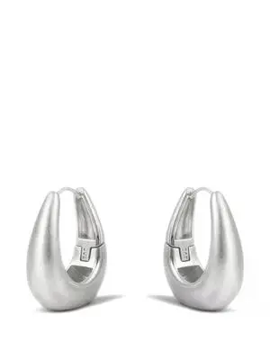YOJ Molten Maxi Earrings - Silver
