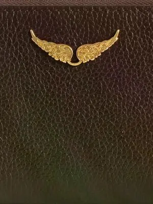 Zadig&Voltaire Mini Zv Grained Leather Wallet - Brown