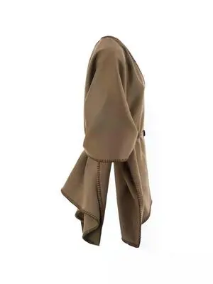 Max Mara Belted Stitch-trim Cape