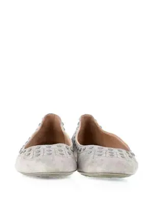 TOD'S Studded Ballet Flats - Grey