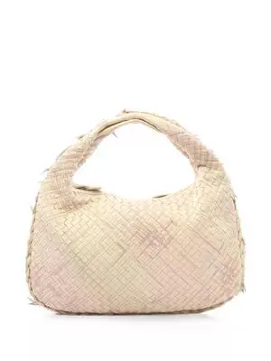 Bottega Veneta 2000s Intrecciato Leather Handbag - Neutrals