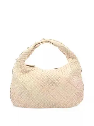 Bottega Veneta 2000s Intrecciato Leather Handbag - Neutrals