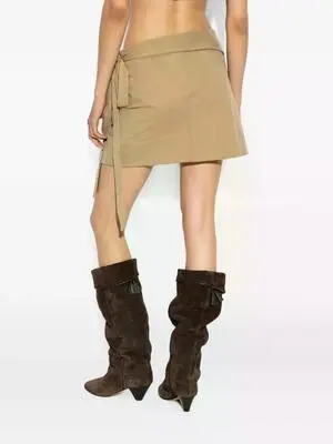 Isabel Marant Étoile Wrap-style Mini Skirt - Neutrals
