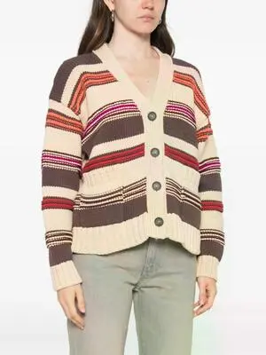 N°21 Striped-pattern Cardigan