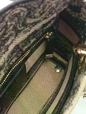 Dior 2000s Mini Lady D-lite Two-way Handbag - Neutrals