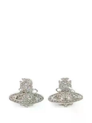 VIVIENNE WESTWOOD Orb Crystal-embellished Earrings - Silver