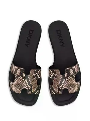 Dkny Columba Snake-effect Sandals