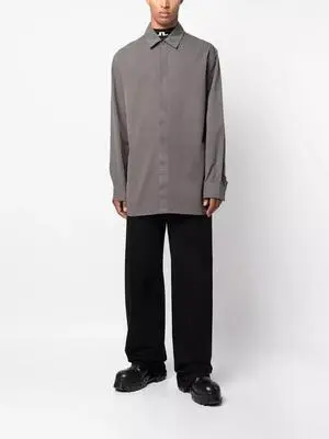 Off-White Embroidered-logo Oversized-cut Shirt
