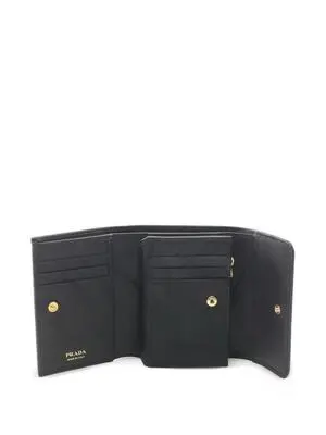 Prada 2020s Saffiano Metal Trifold Wallet