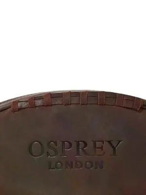 OSPREY Jenson Rugby-ball-shaped Leather Wash Bag - Brown