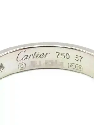 Cartier 18kt White Gold Diamond Love Ring