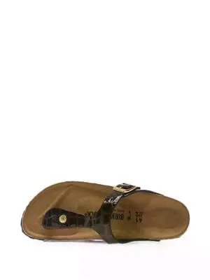 BIRKENSTOCK Gizeh Crocodile-effect Sandals
