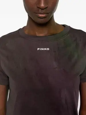 Pinko Logo Print Cotton T-shirt