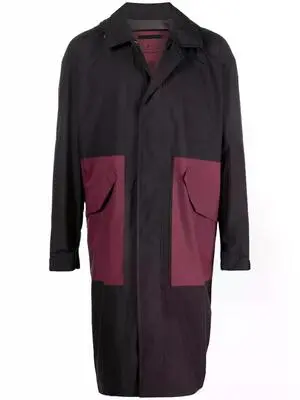 Woolrich Panelled Delaware Coat - Black