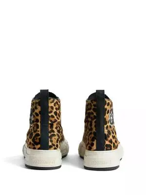 Dsquared2 Leopard-print High-top Sneakers