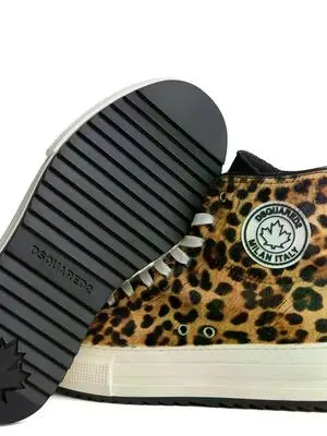 Dsquared2 Leopard-print High-top Sneakers
