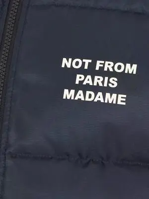 Drole De Monsieur Slogan-print Padded Jacket