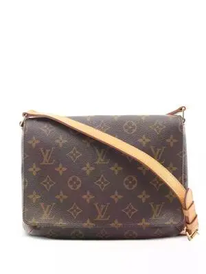 LOUIS VUITTON 2002 Musette Tango Monogram Shoulder Bag - Brown