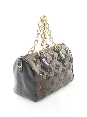 LOUIS VUITTON 2010s Monogram Sequin-details Mini Tote Bag