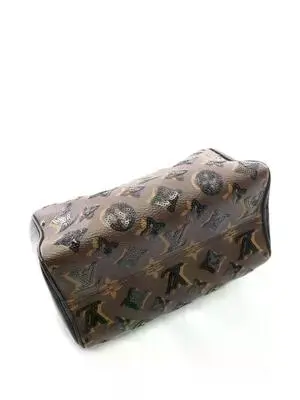 LOUIS VUITTON 2010s Monogram Sequin-details Mini Tote Bag