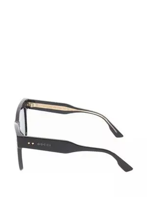 Gucci Cat-eye Frame Sunglasses With Logo Print