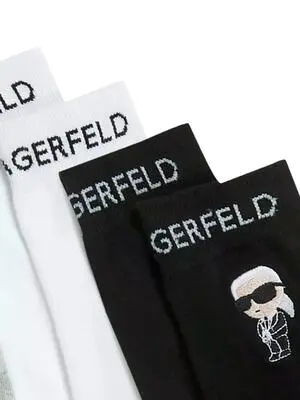 Karl Lagerfeld K/ikon Logo-jacquard Socks Set