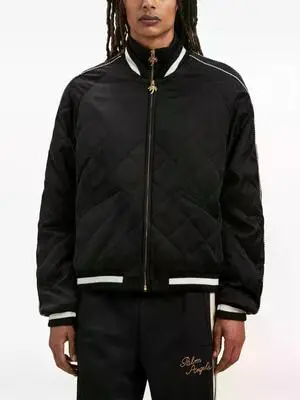 Palm Angels Logo-embroidered Quilted Jacket