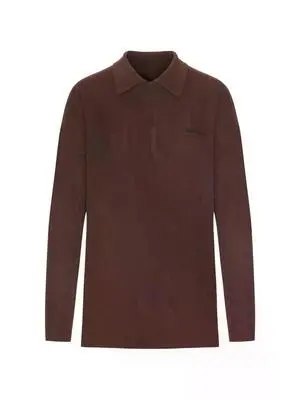 Miu Miu Ribbed Wool Sweater - Brown
