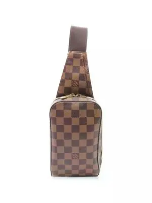 LOUIS VUITTON 2004 Damier Ebene Geronimos Body Bag