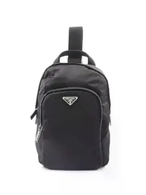 Prada Re-nylon Saffiano Leather Backpack