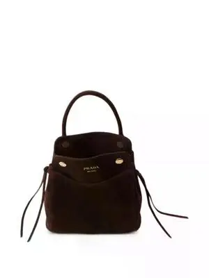 Prada Carry Mini Suede Handbag