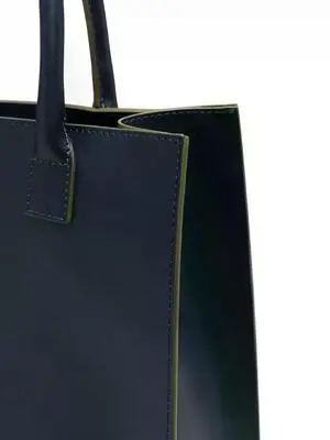 Woolrich Embossed-logo Leather Tote Bag