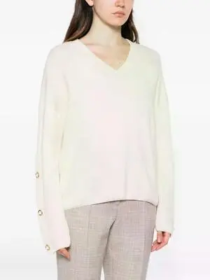Agnona Long-sleeve V-neck Sweater
