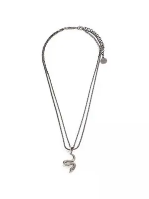 Roberto Cavalli Snake-pendant Necklace