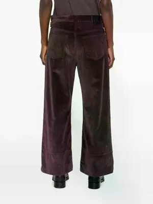 Pinko Corduroy Wide-leg Trousers