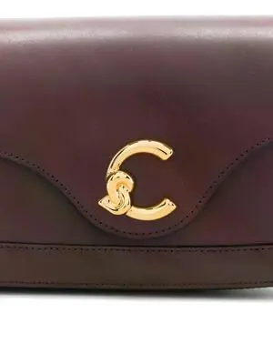 COCCINELLE Logo-plaque Leather Shoulder Bag - Red