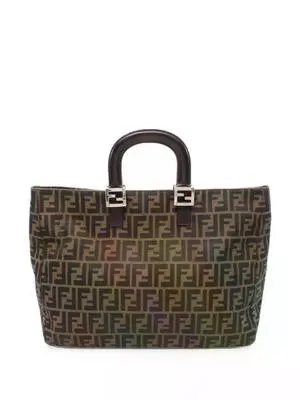 Fendi 2000s Zucca Tote Bag - Brown