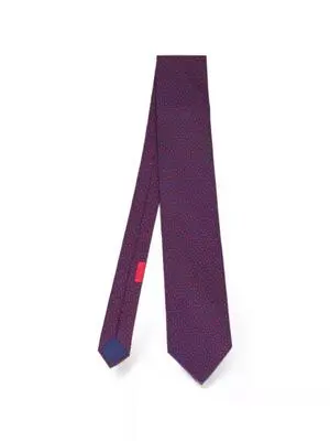 Hermès Pattern Tie - Blue